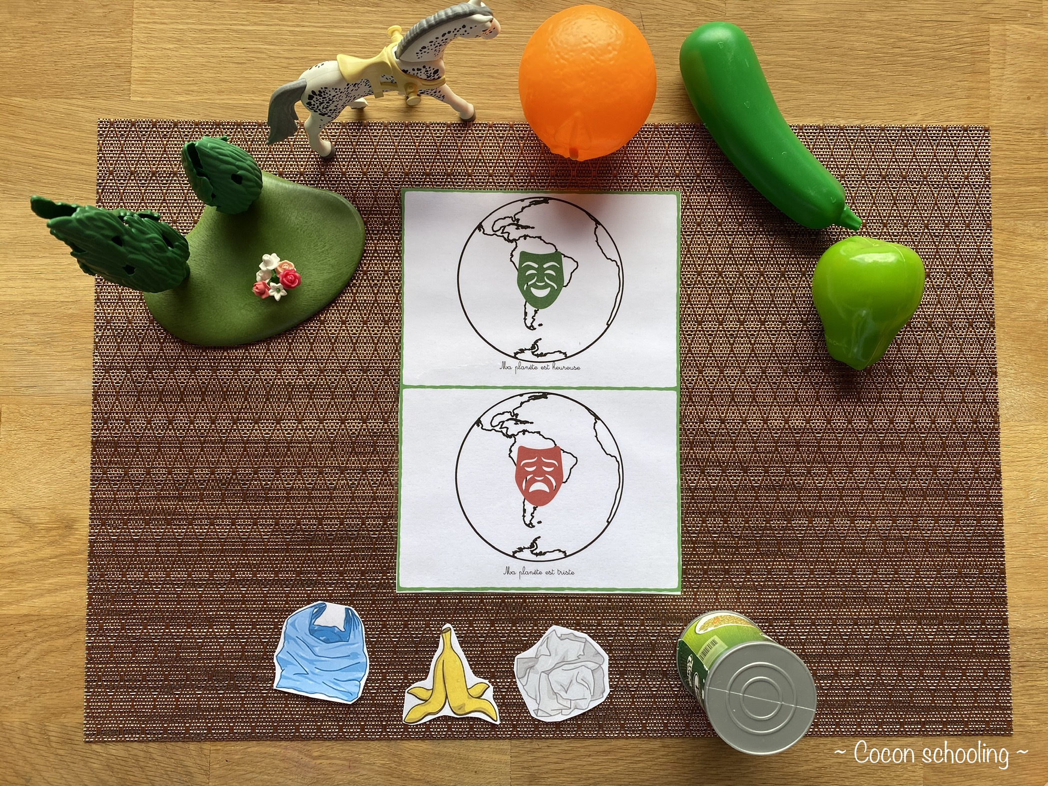 Thème: Le recyclage / l’écologie – Cocon-Schooling