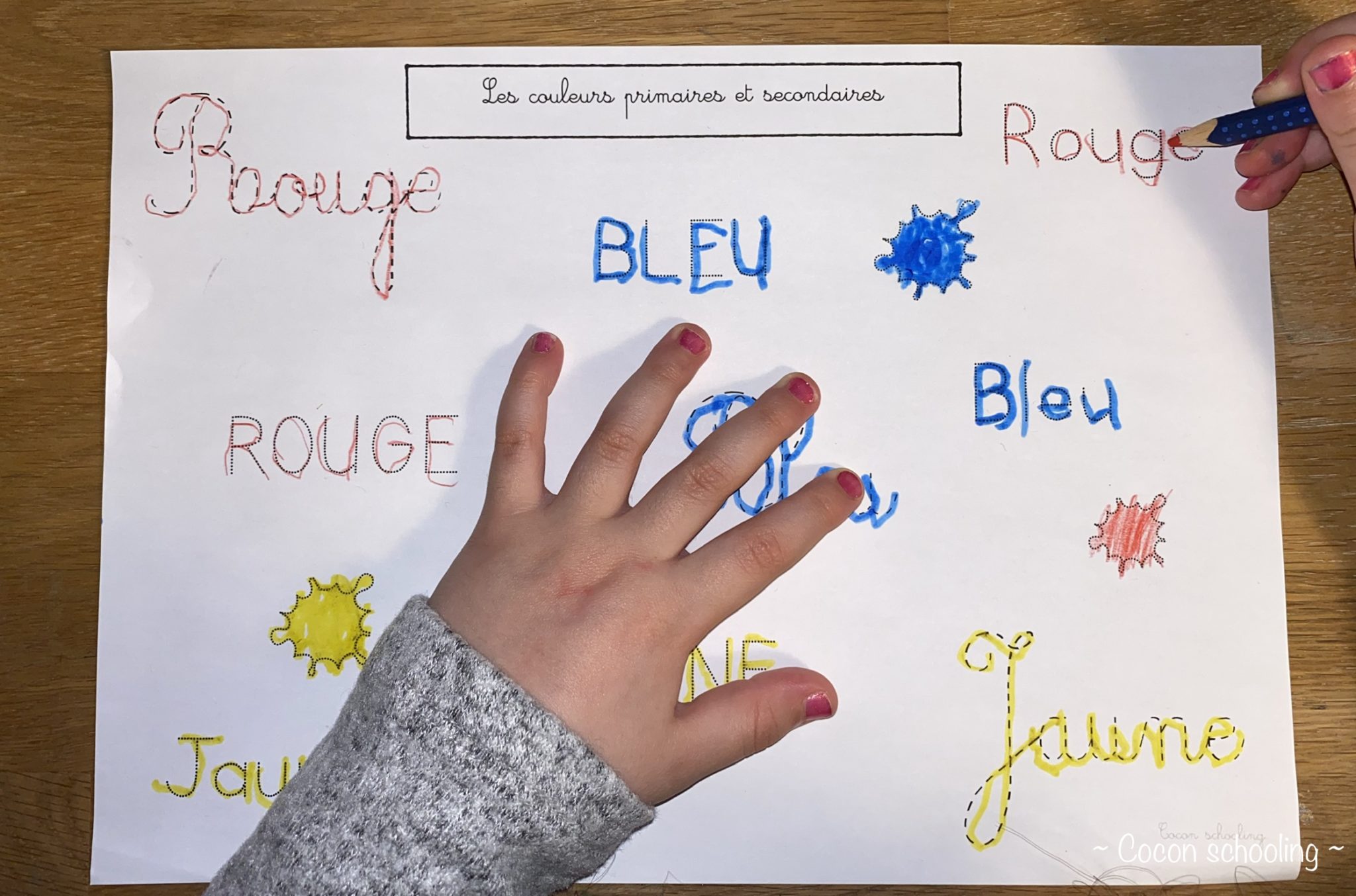 Les couleurs primaires et secondaires – Cocon-Schooling