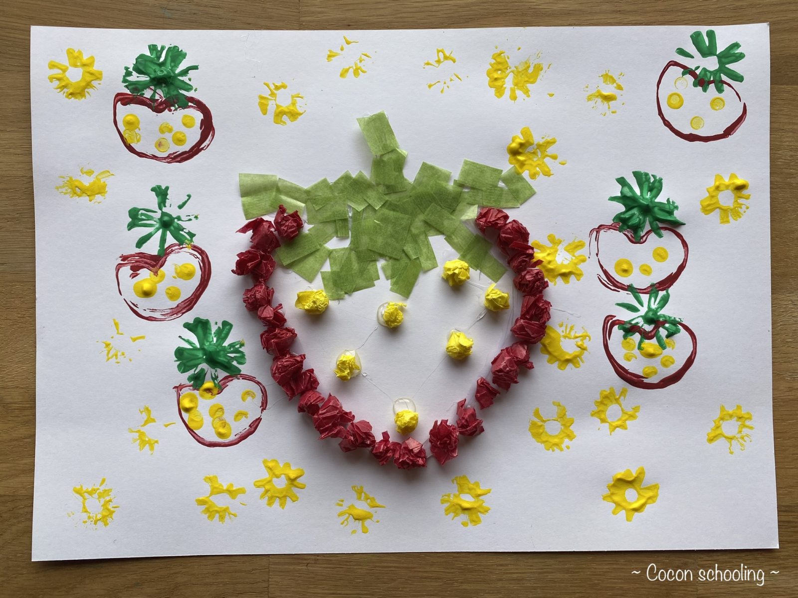 Thème: La fraise – Cocon-Schooling