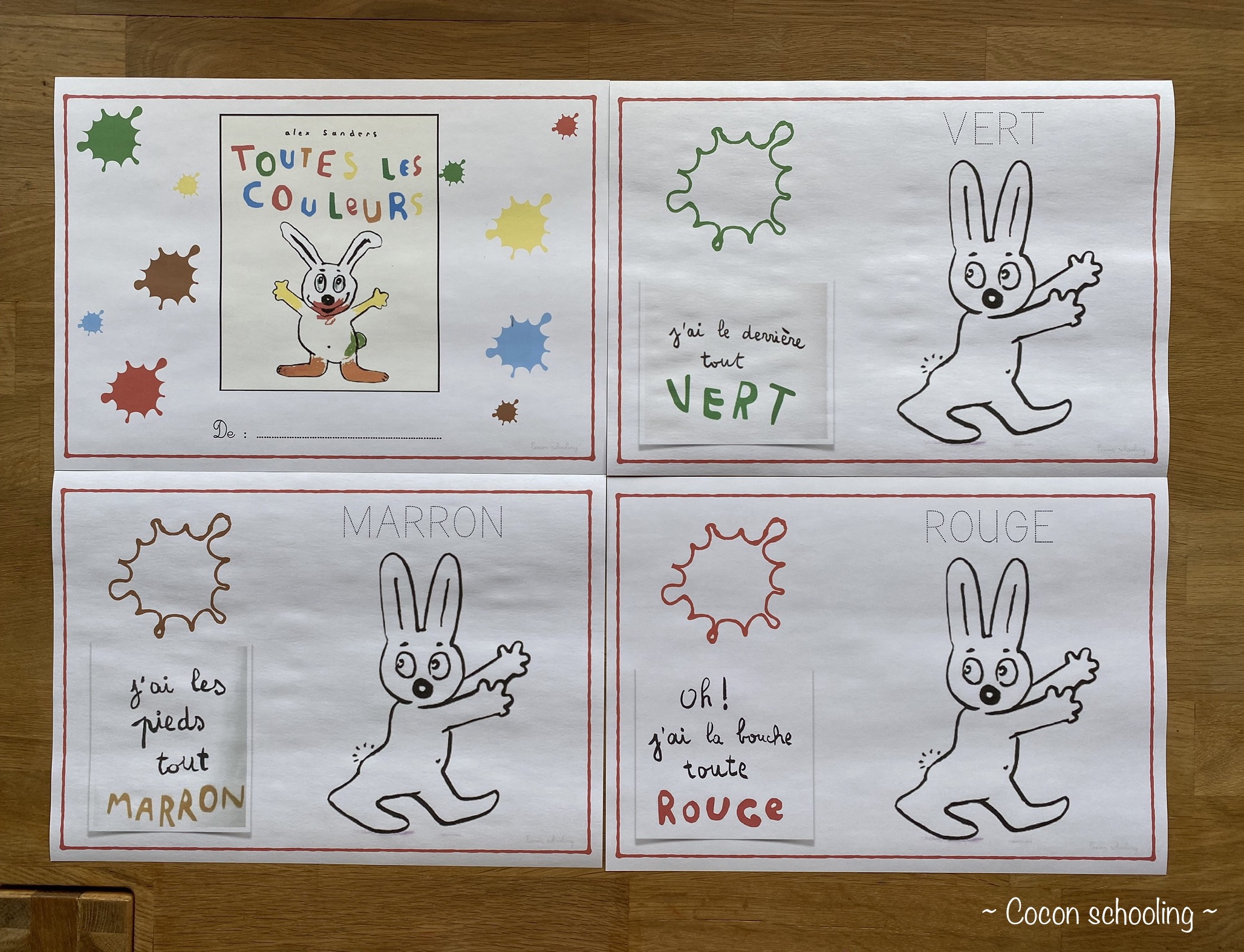 Thème: Toutes les couleurs – Cocon-Schooling