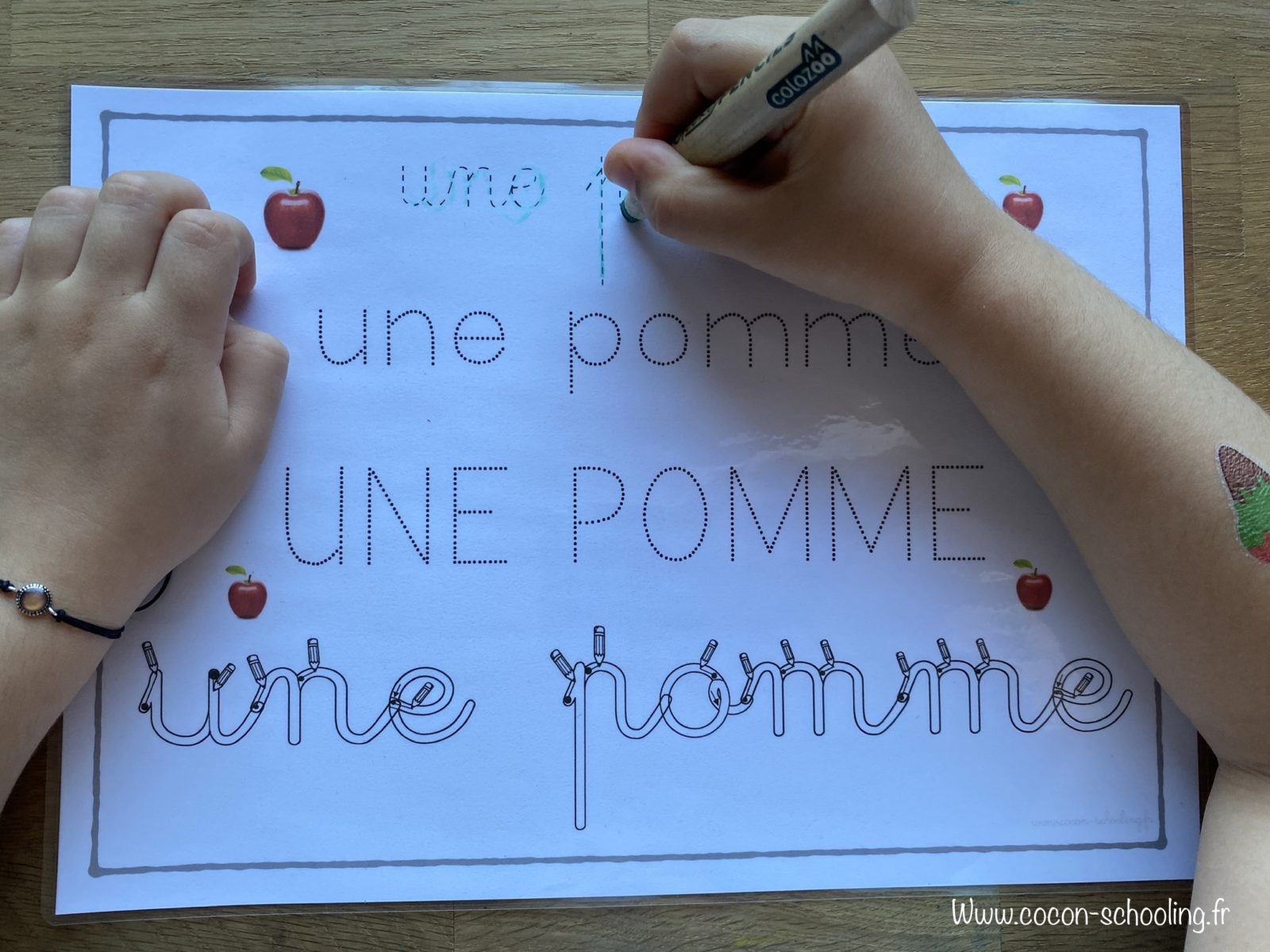 Thème: LES POMMES – Cocon-Schooling