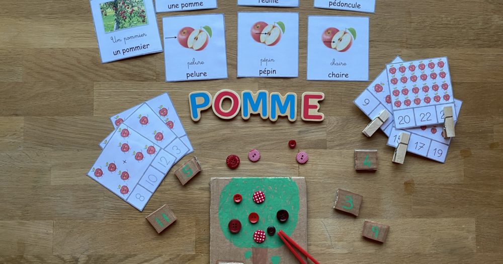 Thème: LES POMMES – Cocon-Schooling