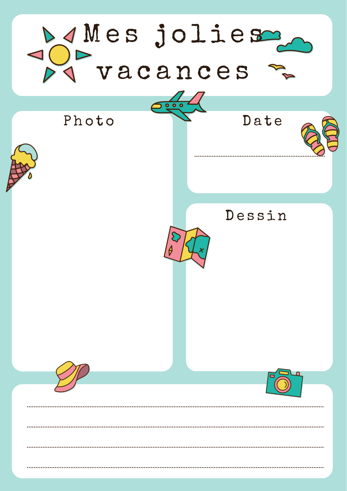 Cahier de vacances – Cocon-Schooling