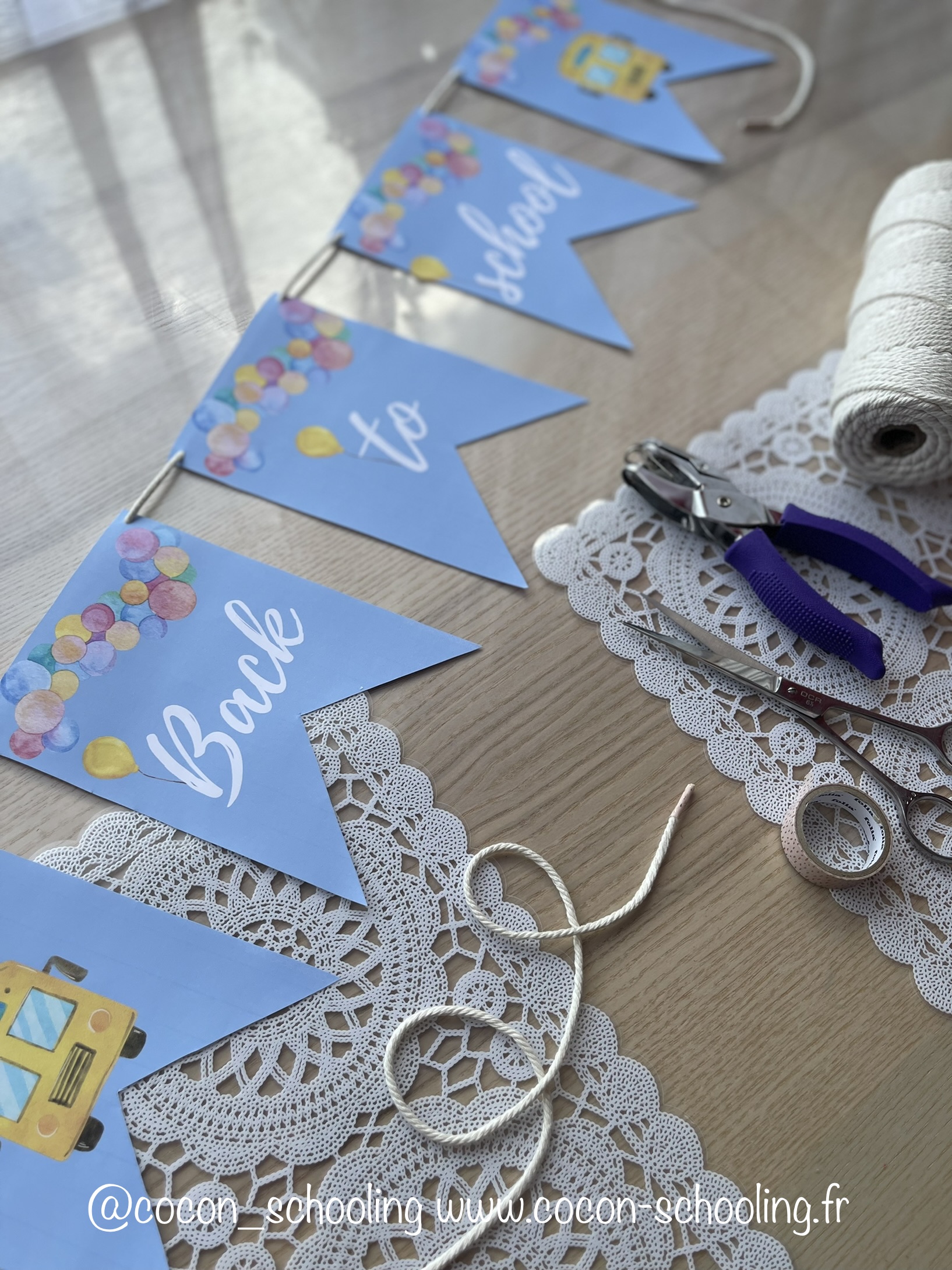 Banderole « Back to school » – Cocon-Schooling