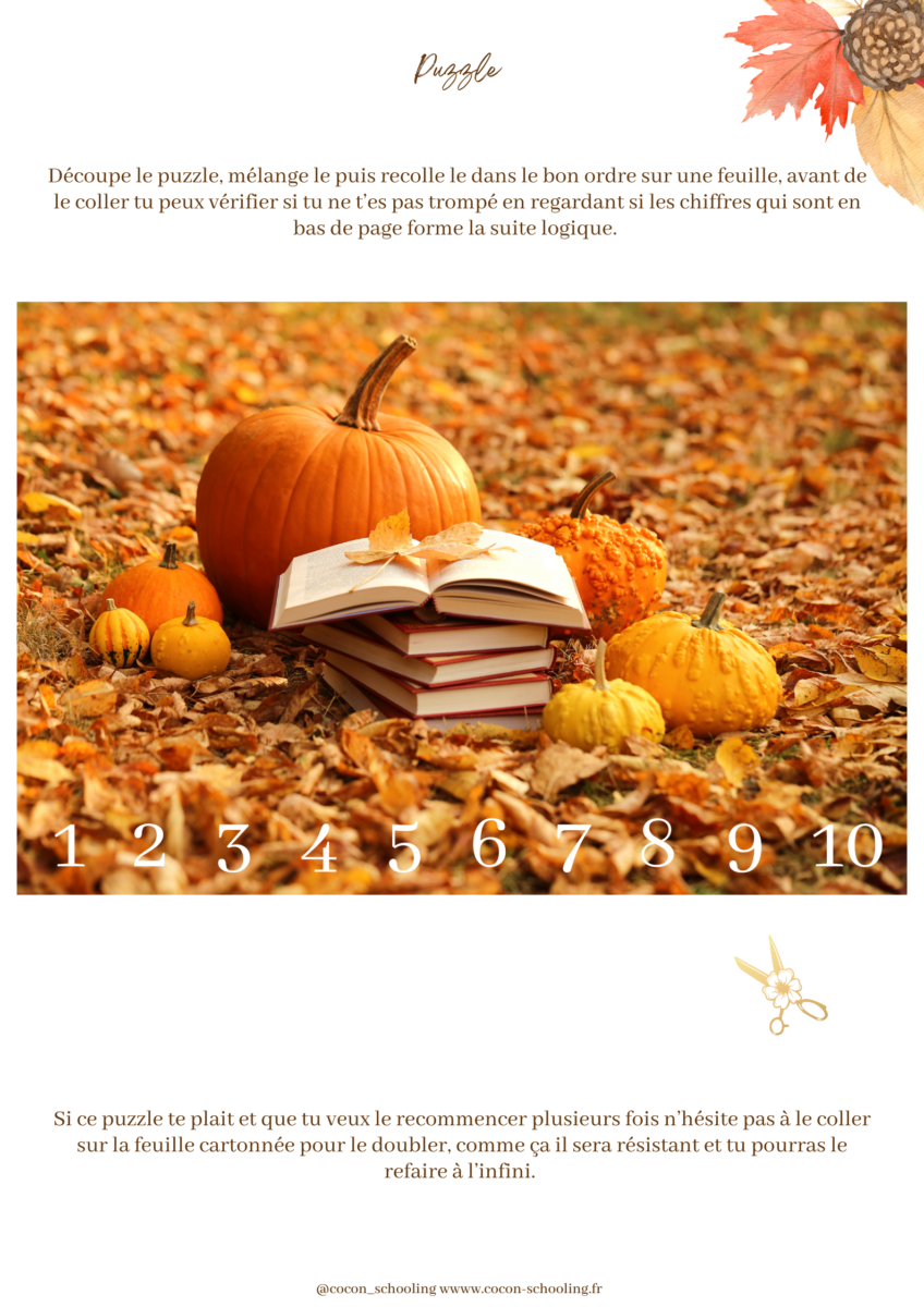 Livret de l’Automne maternelle – Cocon-Schooling