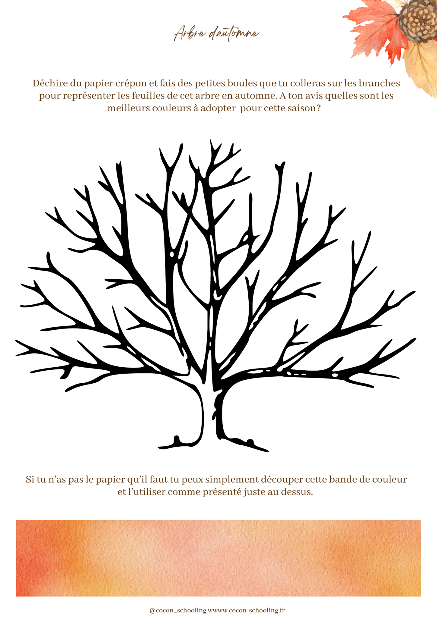 Livret de l’Automne maternelle – Cocon-Schooling