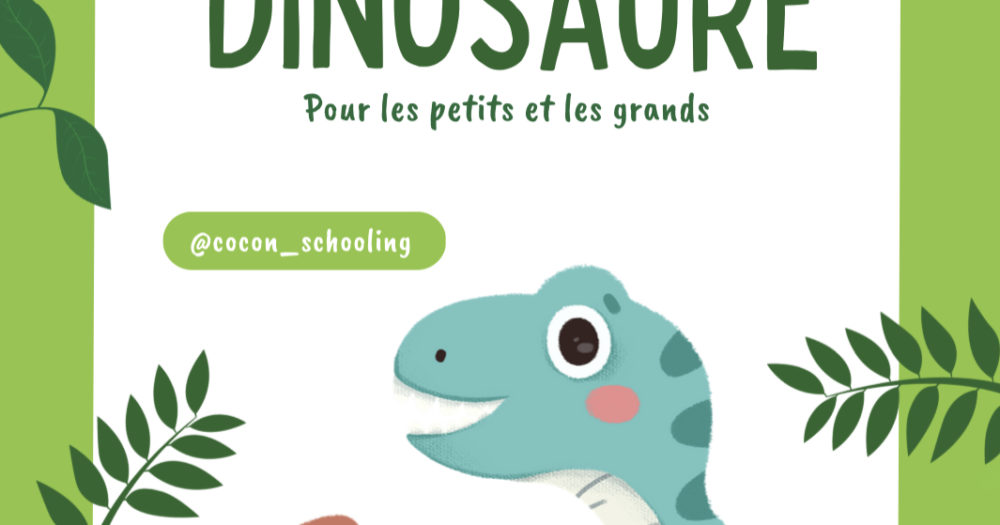 Cahier de coloriage Dino – Cocon-Schooling