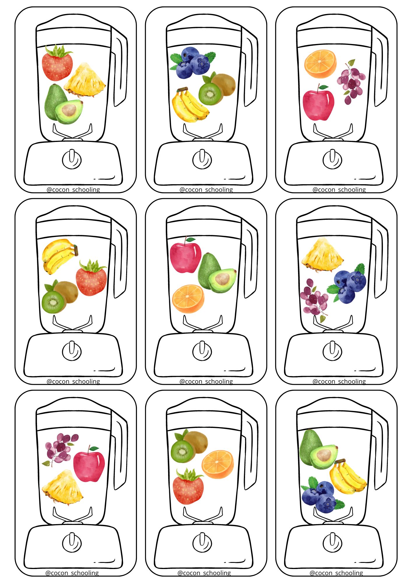 Blender de fruit – Cocon-Schooling